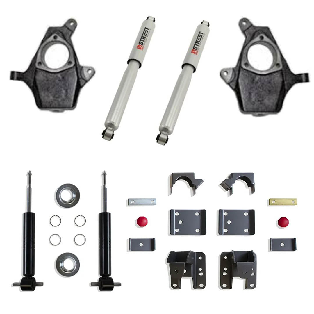 2007-2013 Silverado, Sierra, Adjustable Drop Kit, 3/5, 4/6, 4/7 2wd, 4 ...