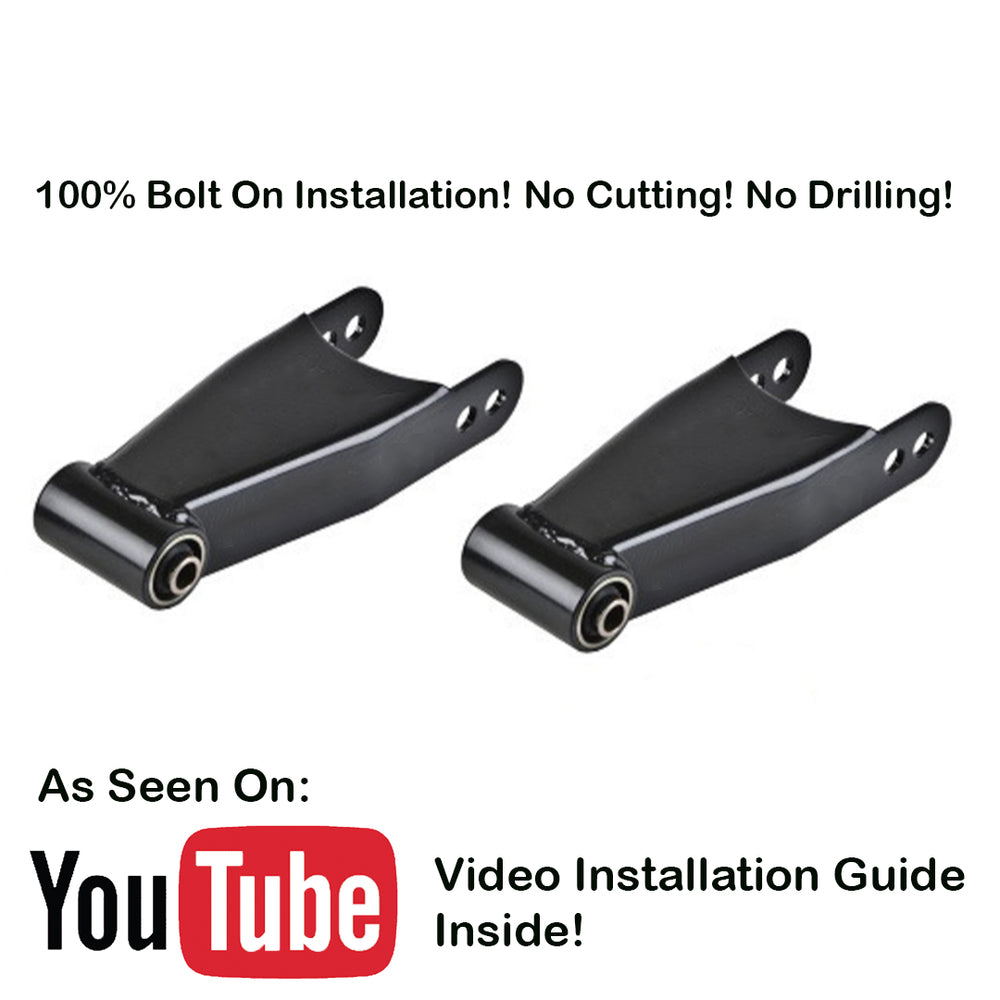 2019-2024 Chevy Silverado & Gmc Sierra Rear Drop Shackles – Reklez ...