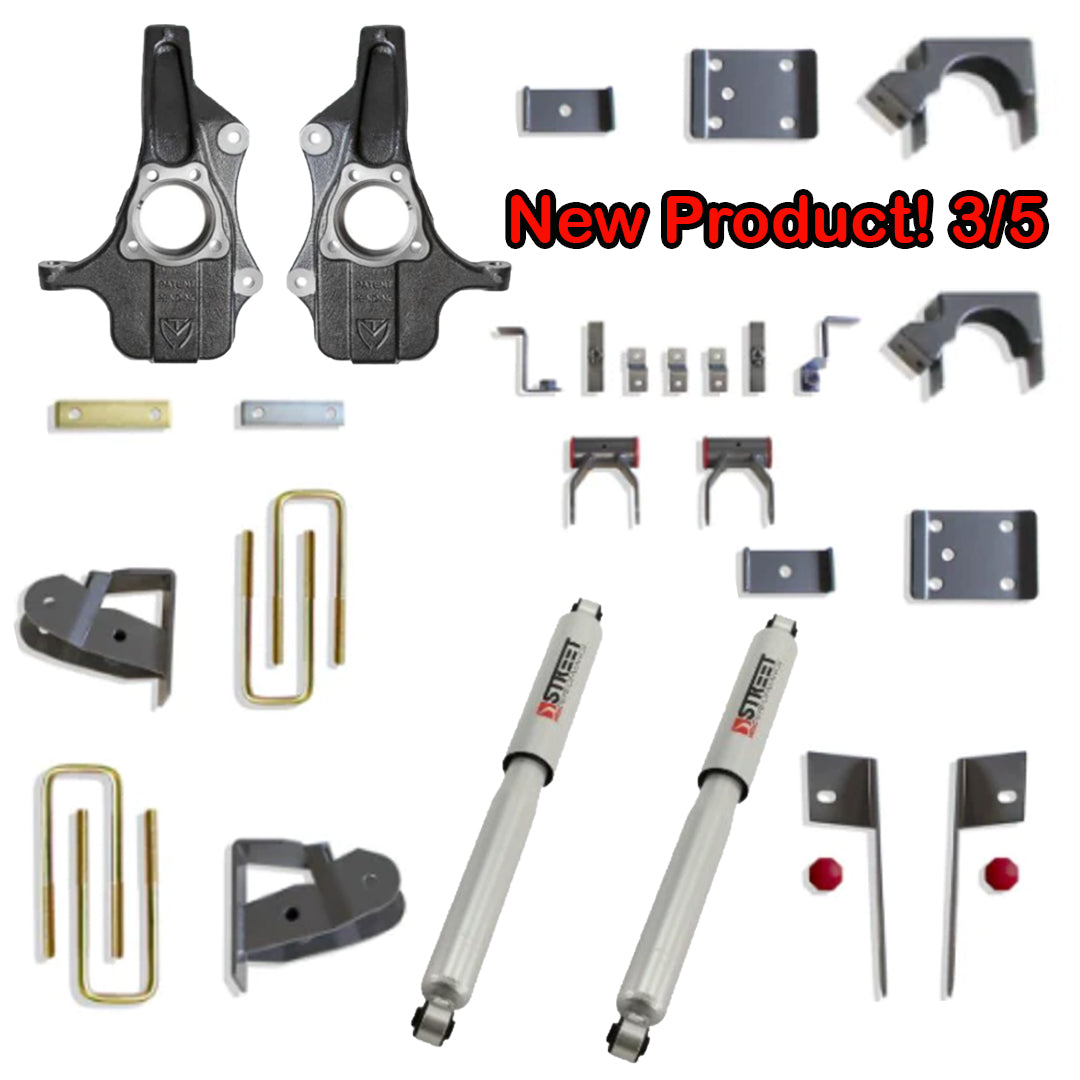 2019-2024 Silverado/Sierra 3/5 Drop Kit Fits All Cabs 2wd/4wd – Reklez ...