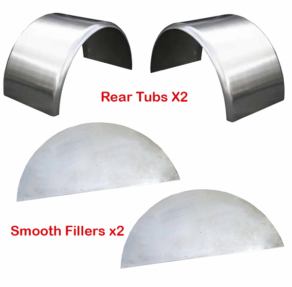 Universal Rear Tubs with Side Panels for Air Suspension & Coil Over Ki ...