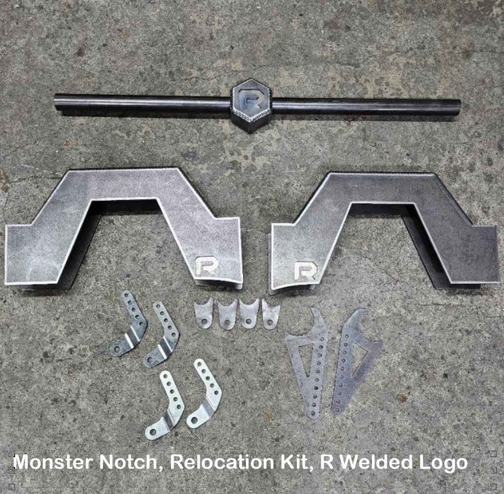 1988-1998 Silverado Sierra 1500 Reklez Shock Relocation & Notch Combo ...
